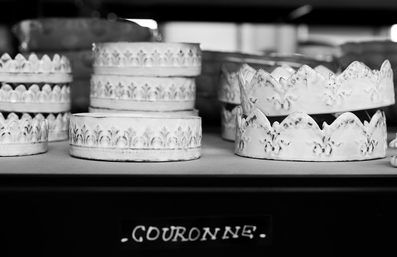 Couronne crown ceramic collection | French handmade tableware | CARRON ...