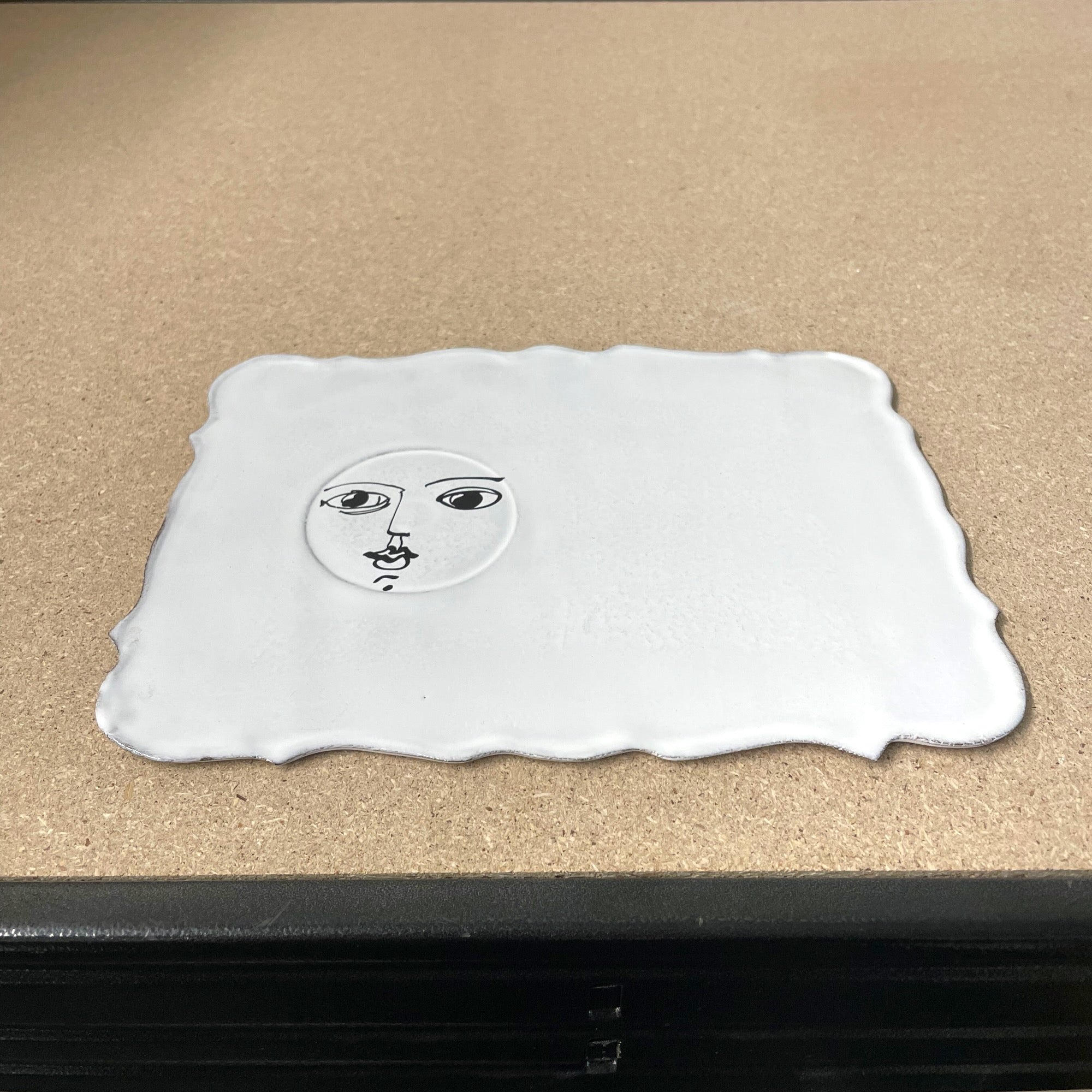 Pierre Carron rectangular saucer illustrated | Handmade French ceramic ...
