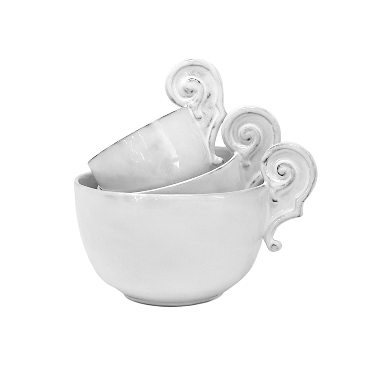 Paris cup with decorated handle | Handmade French ceramic cup | CARRON ...
